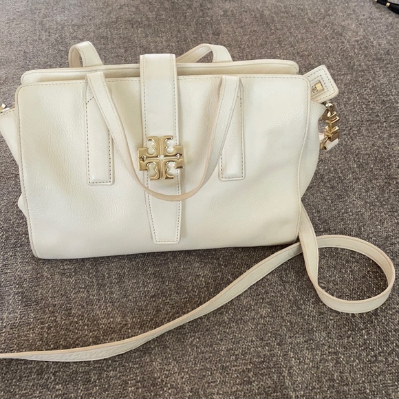 Tory Burch | Bags | Tory Butch Off White Handle Bag With Strap | Poshmark